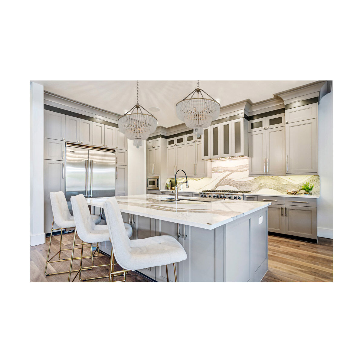 Kalco 511855BCG Esperanza 4 Light 16 inch Brushed Champagne Gold ...